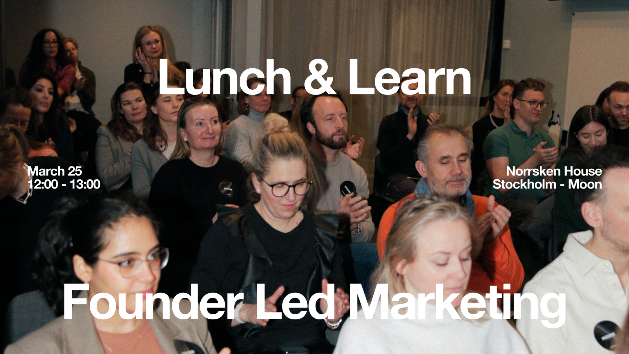 Lunch & Learn Founder Led Marketing
