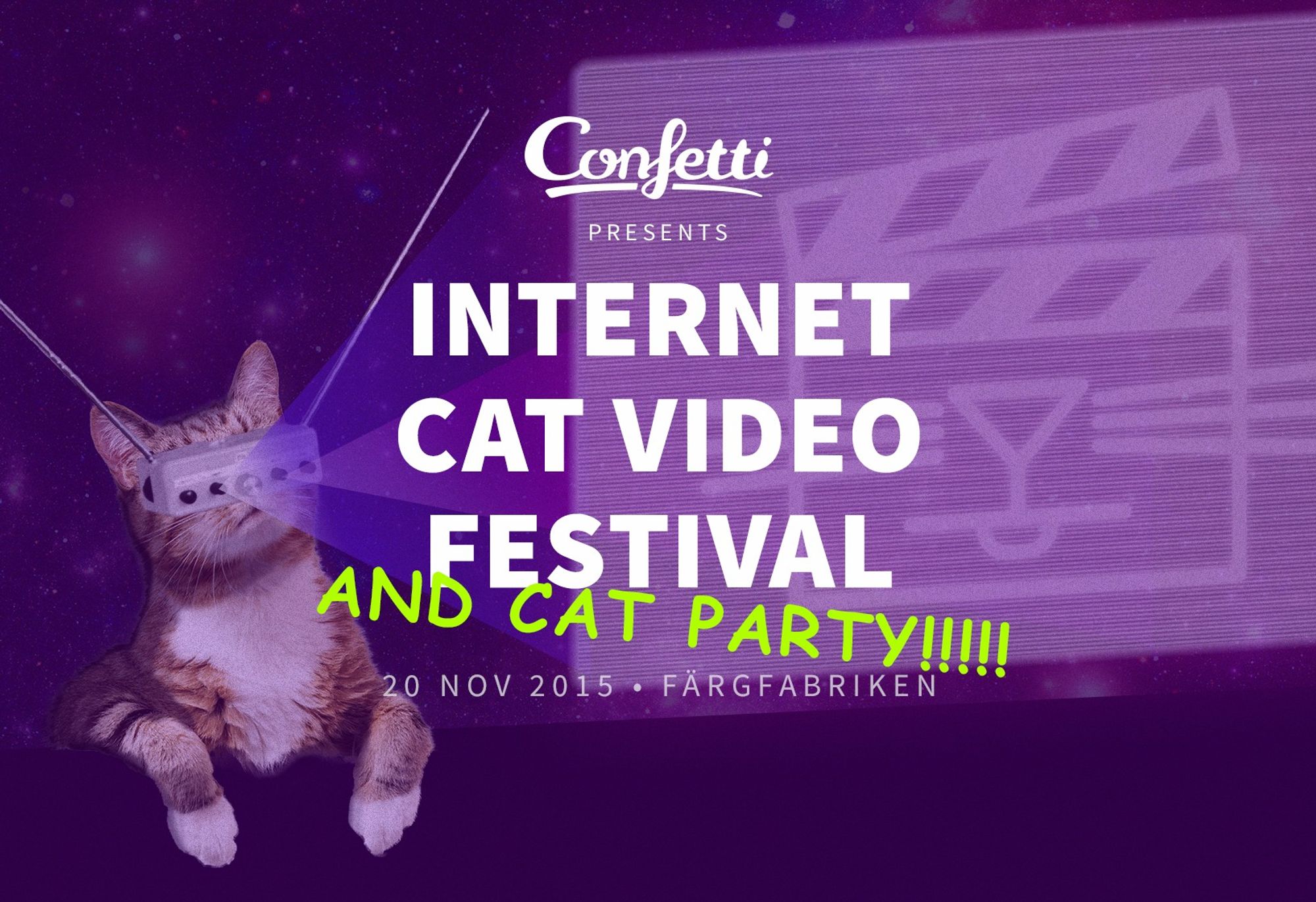 Join us on the 20th of Nov for the Internet Cat Video Festival?!