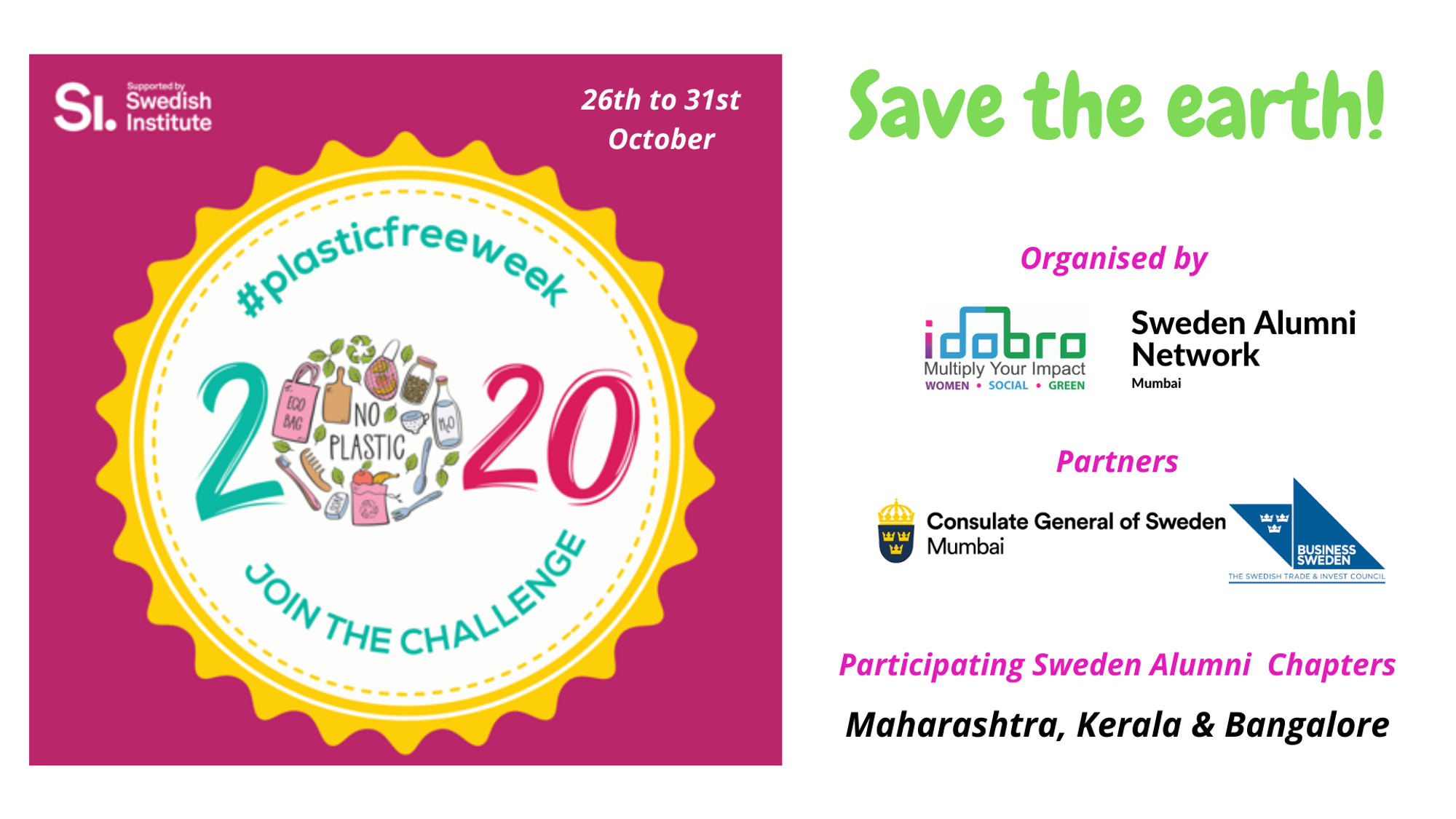 SANI Mumbai - Plastic Free Week challenge